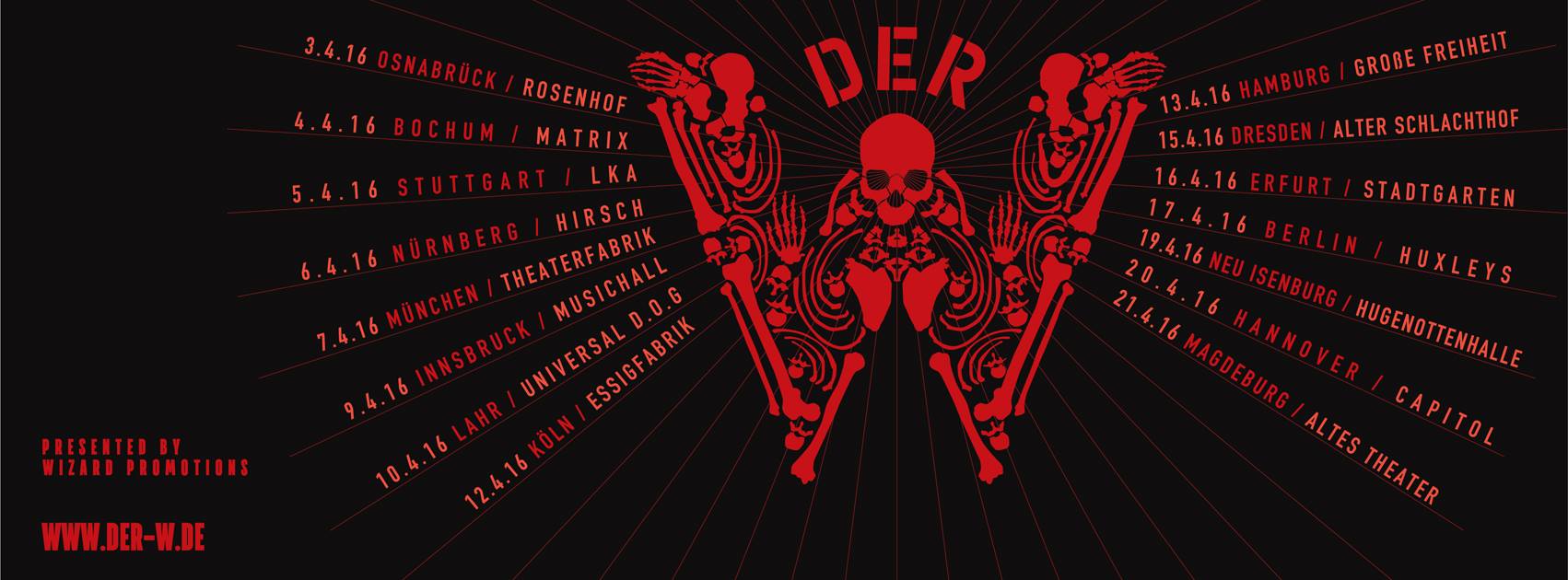 Der W.: neues Album und Tour in 2016 - venue mag